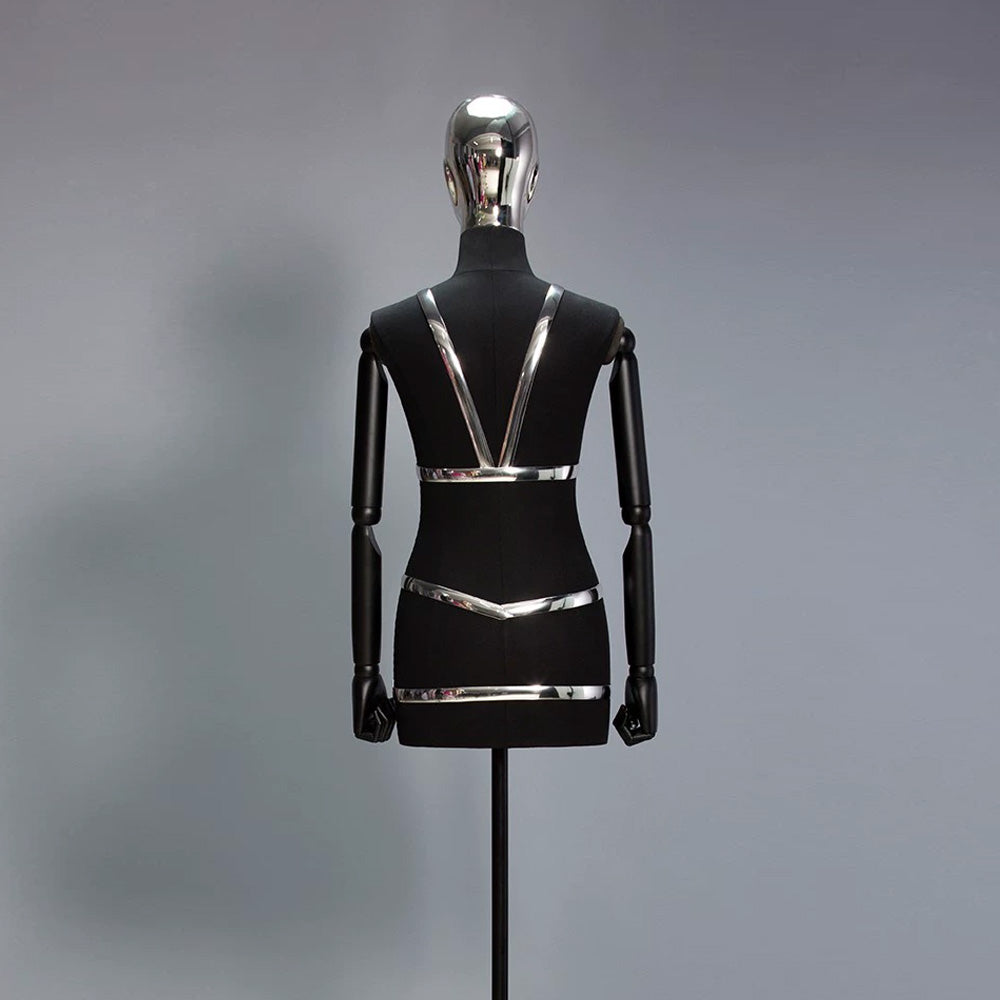 Adult Female Half Body Dress Form Mannequin Torso with Wooden Hand ...